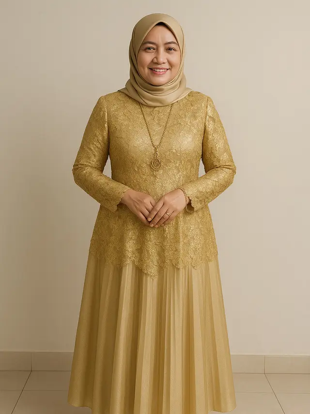 6 Model Gamis Modern untuk Ibu-ibu Usia 45 Tahun, Bisa untuk Acara ...