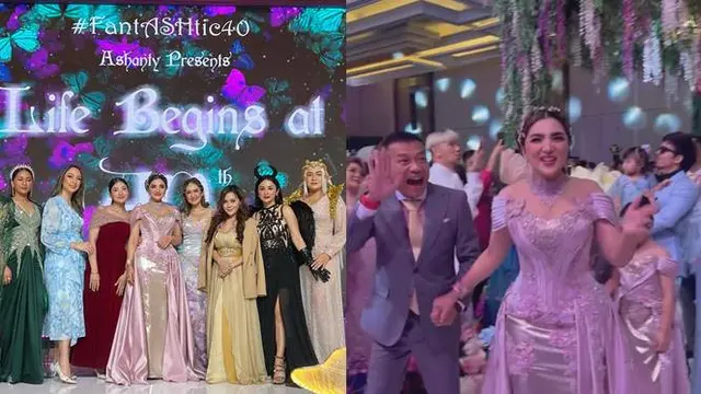 7 Potret Ulang Tahun Ashanty ke-40 yang Mewah, Bak Negeri Dongeng - Hot Liputan6.com