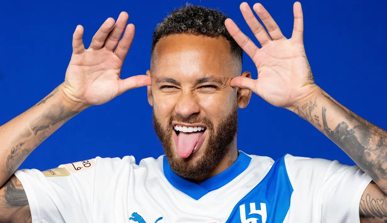 Neymar Resmi Berseragam Al Hilal - Foto Liputan6.com