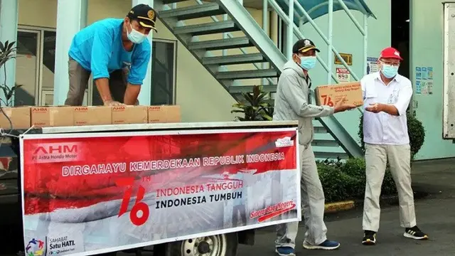 AHM Salurkan Ribuan Paket Sembako untuk Para Veteran - Otomotif Liputan6.com