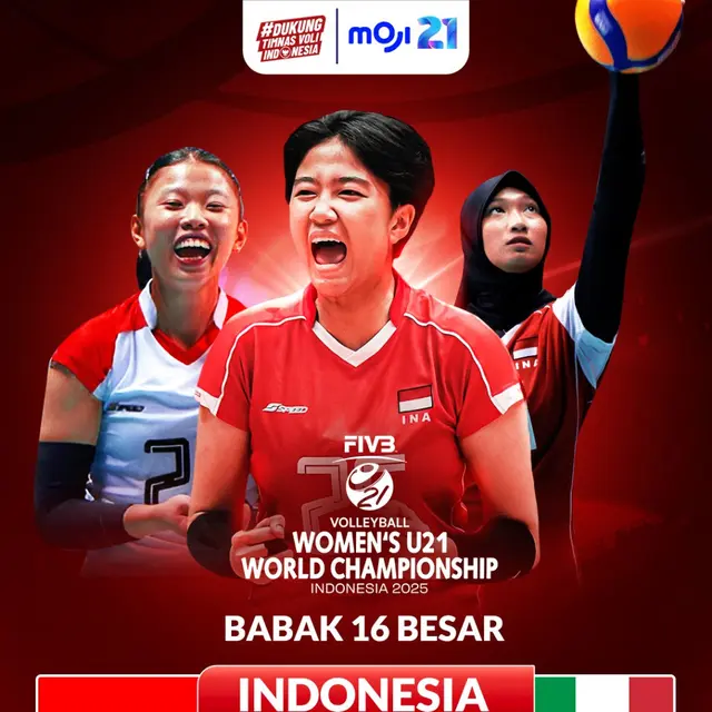 Link Live Streaming Kejuaraan Dunia Voli Putri U-21 2025 Indonesia vs Italia, Segera Tayang di ...