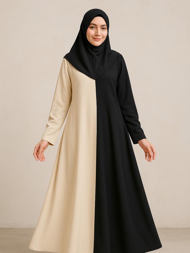 8 Model Gamis Syar’i A-Line Bahan Premium untuk Berbagai Acara