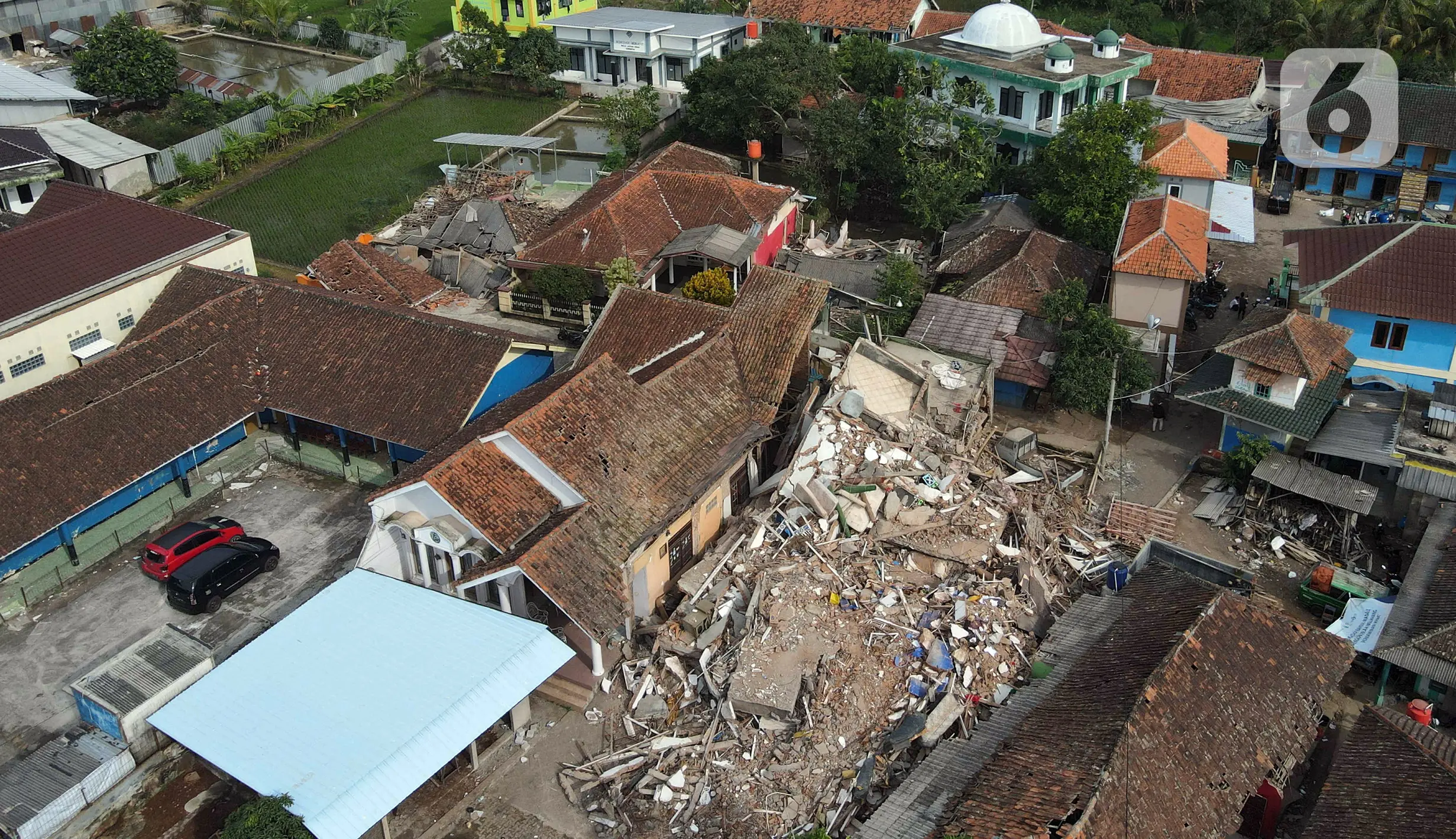 Kondisi Kampung Kadudampit Usai Diguncang Gempa Cianjur - Foto Liputan6.com