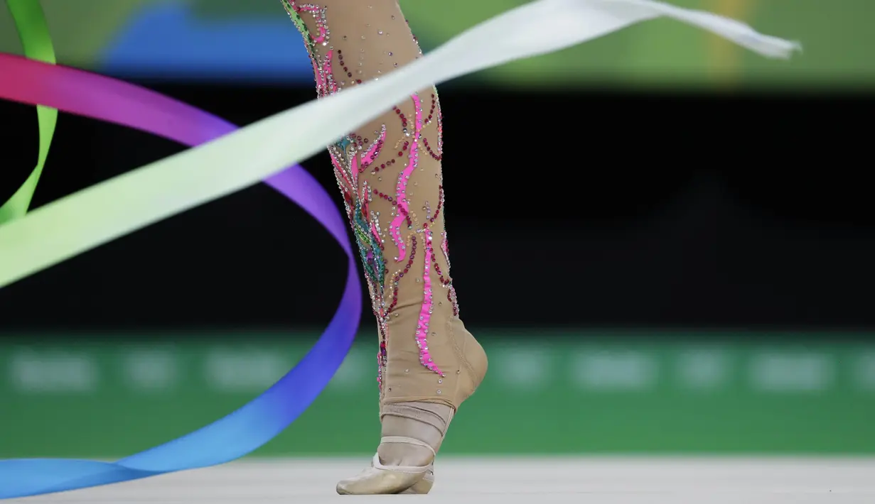 Keindahan Senam Ritmik di Olimpiade Rio 2016 - Foto Bola.com