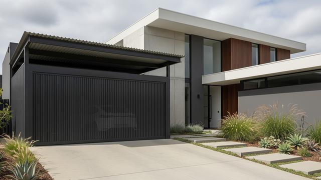11 Model Carport dengan Rolling Door Anti Maling untuk Rumah Masa Kini ...