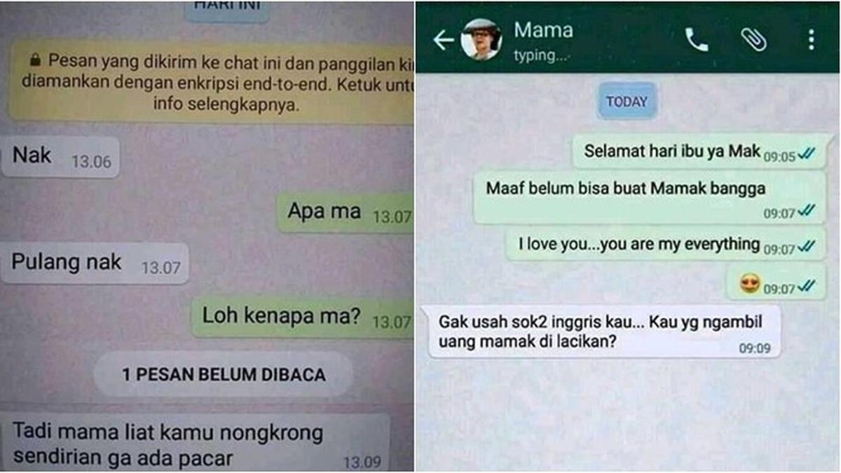 10 Chat Antara Ibu dan Anak Ini Kocak Banget, Bikin Senyum Sendiri - Hot Liputan6.com