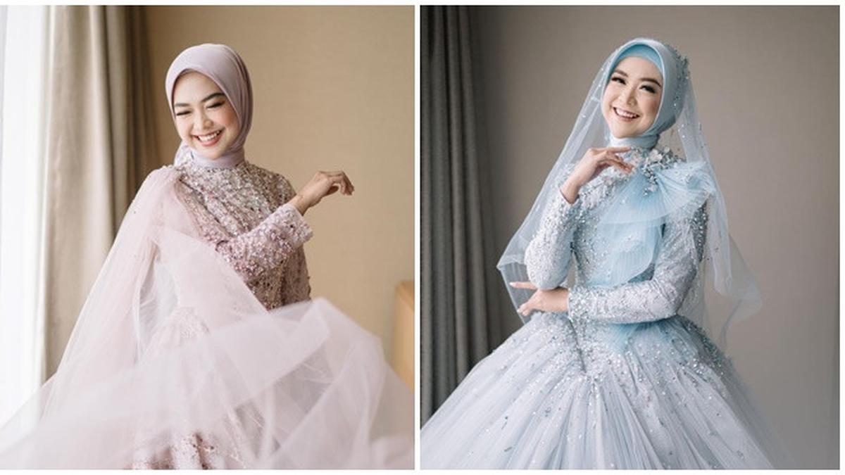 6 Potret Penampilan Ria Ricis dari Lamaran hingga Resepsi Pernikahan ...