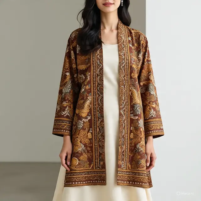 8 Model Outer Batik Panjang Terbaru 2025: Tampil Menawan & Modern - Hot ...
