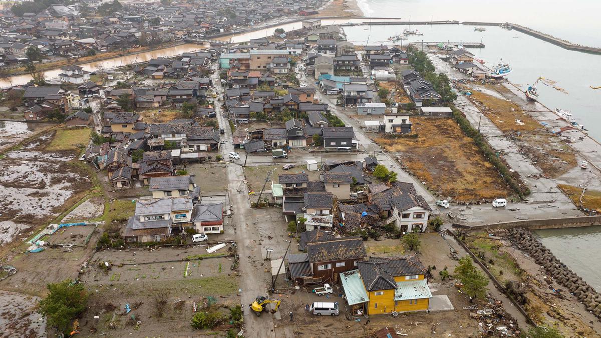 Kondisi Kota Suzu di Prefektur Ishikawa Pasca Guncangan Gempa ...