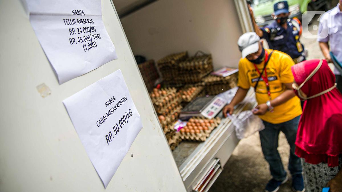 FOTO: Gelar Pangan Murah di Pasar Cipete Jakarta - Foto Liputan6.com