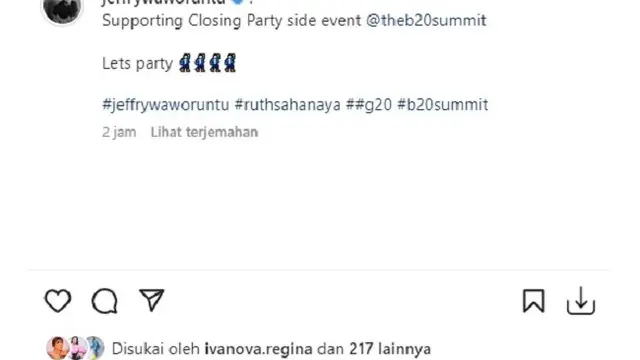 Ruth Sahanaya Berpose Bareng Jeffry Waworuntu di G20 Bali Siap Tampil di Acara Penutupan B20 ...