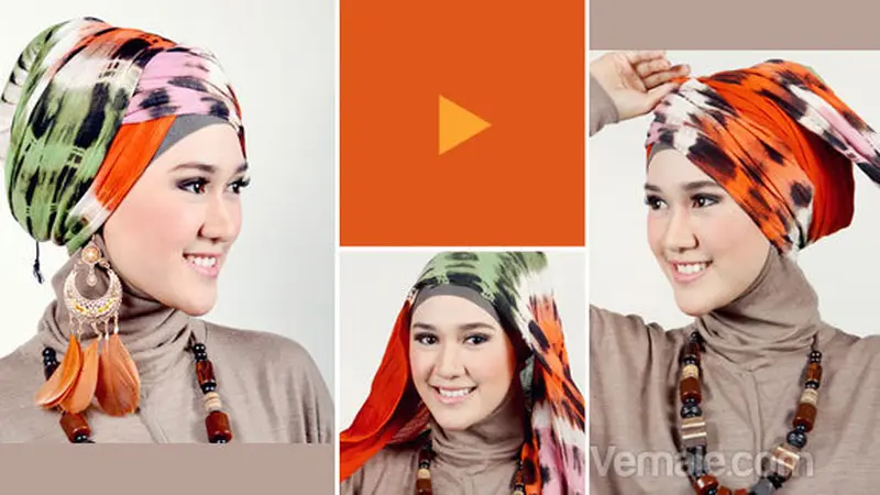 Tutorial Hijab Turban Terbaru