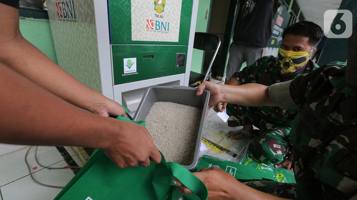 Penyaluran Bantuan Lewat ATM Beras Capai 155 Ton - Bisnis Liputan6.com