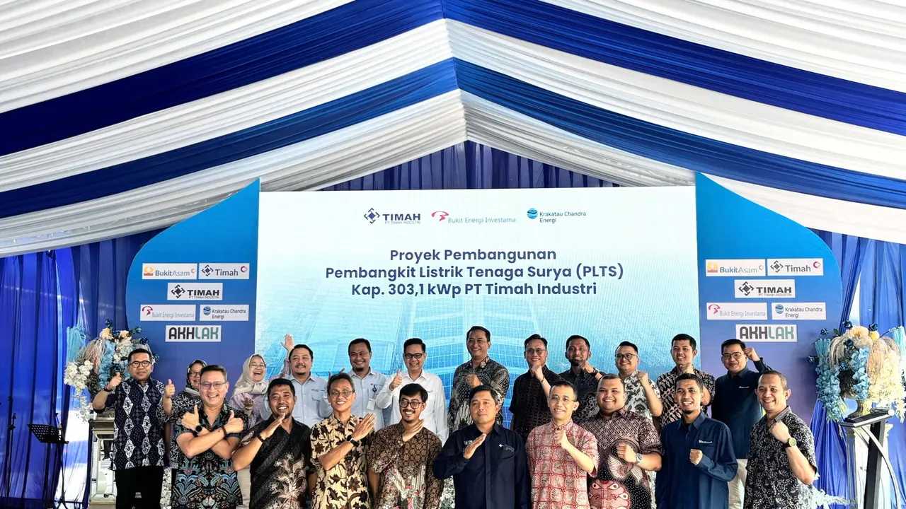 PTBA Resmi Operasikan PLTS Timah Industri di Cilegon, Punya Kapasitas ...