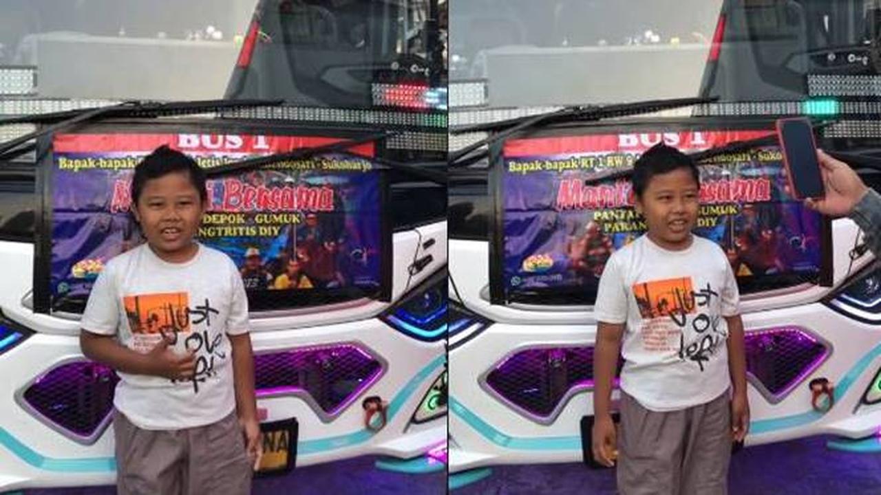 Pandai Tirukan Suara Klakson Basuri Bus, Aksi Kocak Bocah Ini Bikin ...