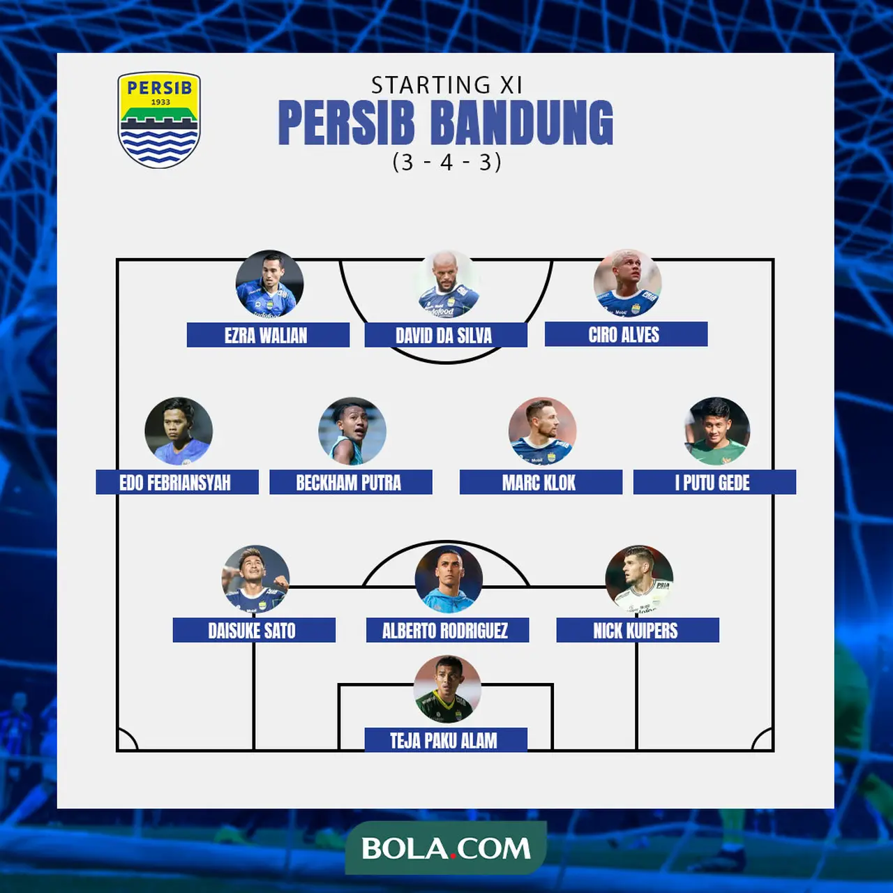 Starting XI Terbaik yang Bisa Bikin Persib Mengamuk di BRI Liga 1: Full Attack! - Indonesia Bola.com