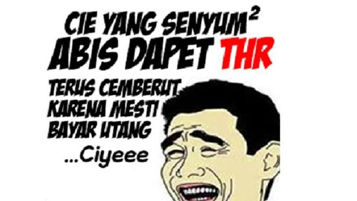 Meme Kocak THR Langsung Ludes - Foto Liputan6.com