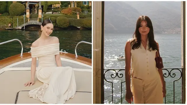 6 Beda Gaya Alyssa Daguise dan Amanda Rawles ketika Dilamar, Lake Como Jadi Saksi - Hot Liputan6.com