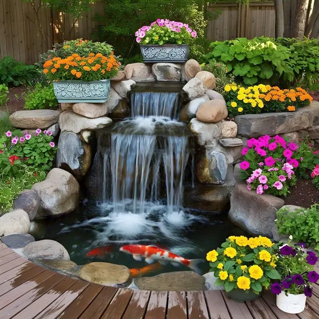 9 Model Kolam Air Terjun Mini di Depan Rumah Lahan Sempit, Bikin Rileks