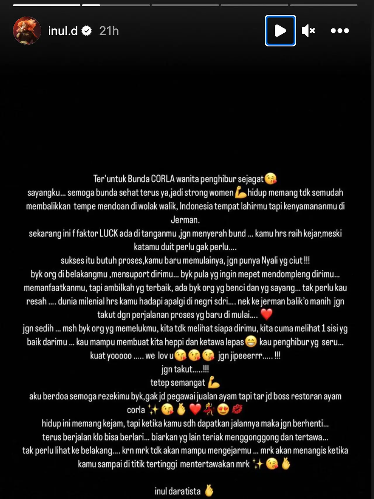 Inul Daratista Peringatkan Bunda Corla yang Lagi Terkenal, Hidup Tak Semudah Membalik Tempe ...