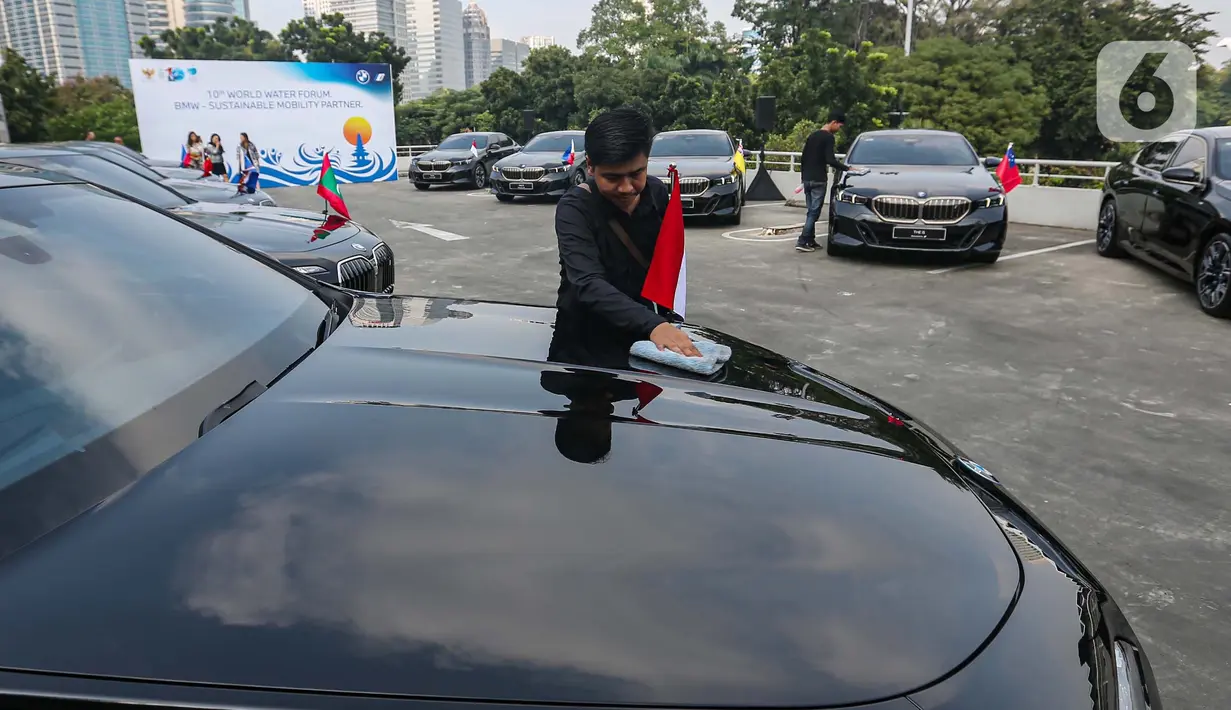Deretan Mobil Listrik Mewah Untuk Delegasi KTT WWF Bali - Foto Liputan6.com