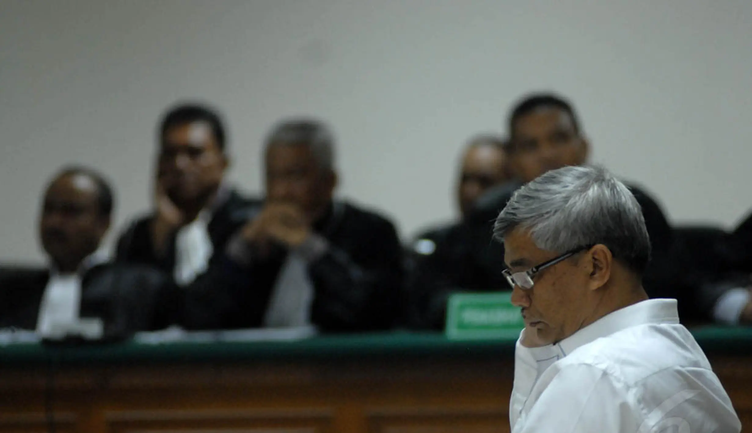 Wajah Melas Akil Mochtar Hadapi Sidang Vonis - Foto Liputan6.com