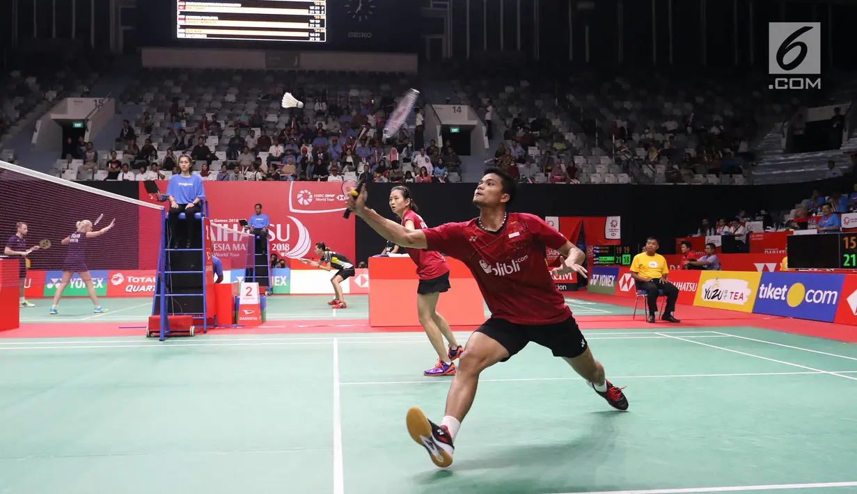 FOTO: Ricky / Debby Lewati Rintangan Pertama Indonesia Masters 2018 ...