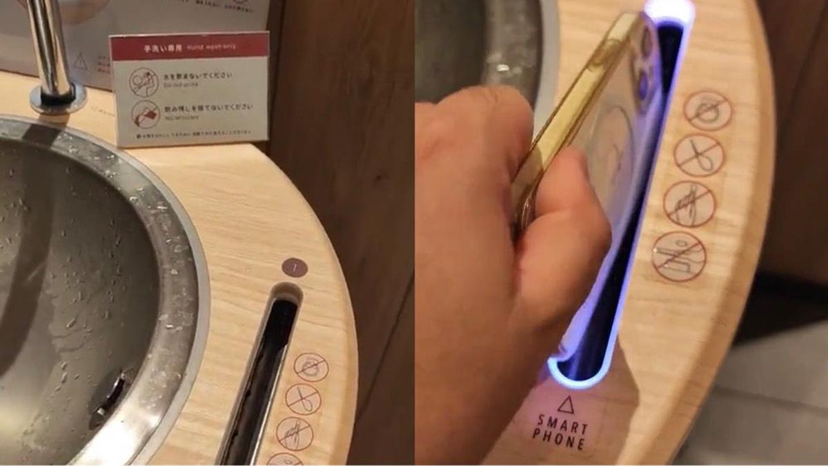 Wastafel Canggih di Jepang untuk Mencuci Tangan Sekaligus Ponsel ...