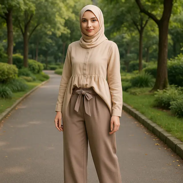 7 Outfit Hijab Simple untuk Hangout, Jadi Inspirasi Menarik - Page 9 - Hot Liputan6.com