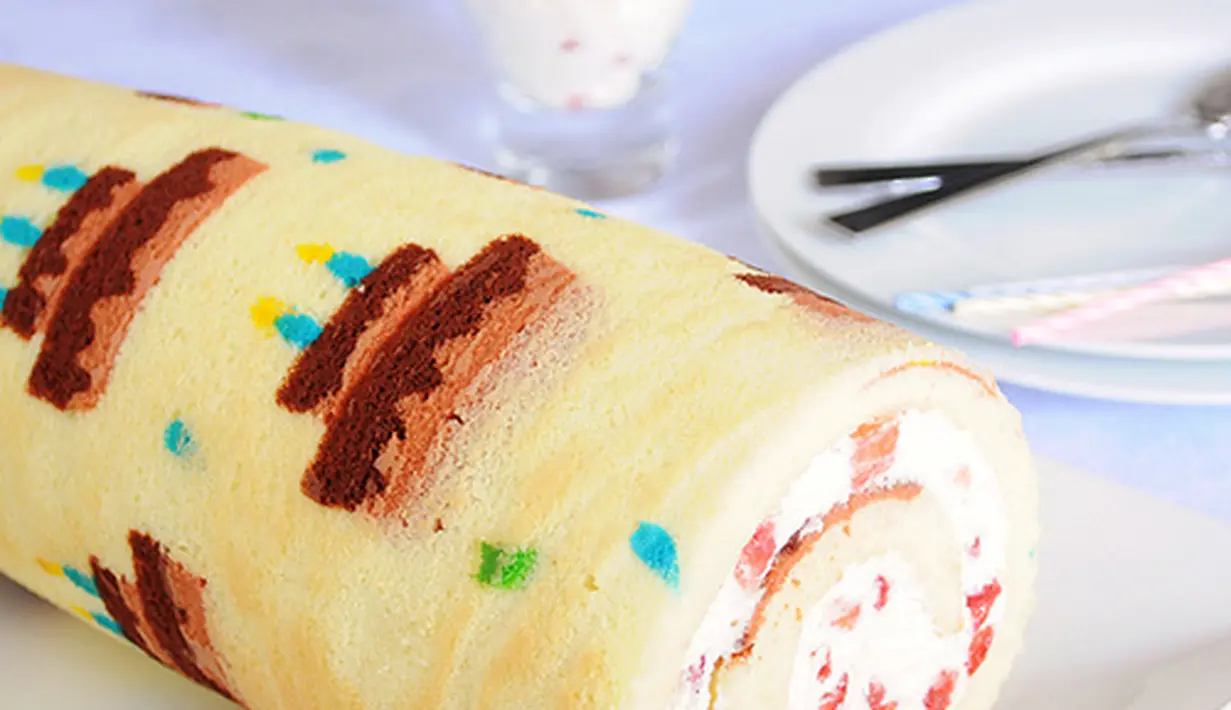 Aneka Inspirasi Japanese Cake Roll Yang Cute Dan Yummy - Photo Fimela.com