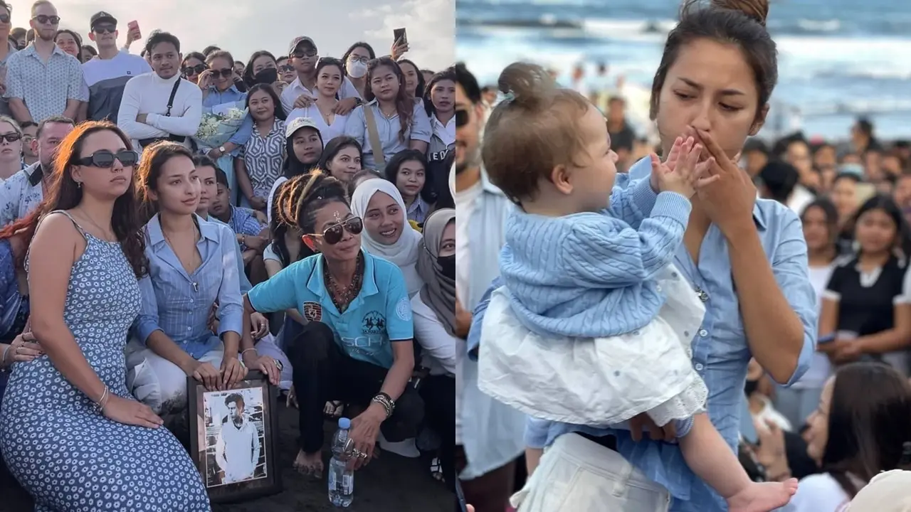 10 Potret Jennifer Coppen Larung Abu Kremasi Dali, Dihadiri Ratusan ...