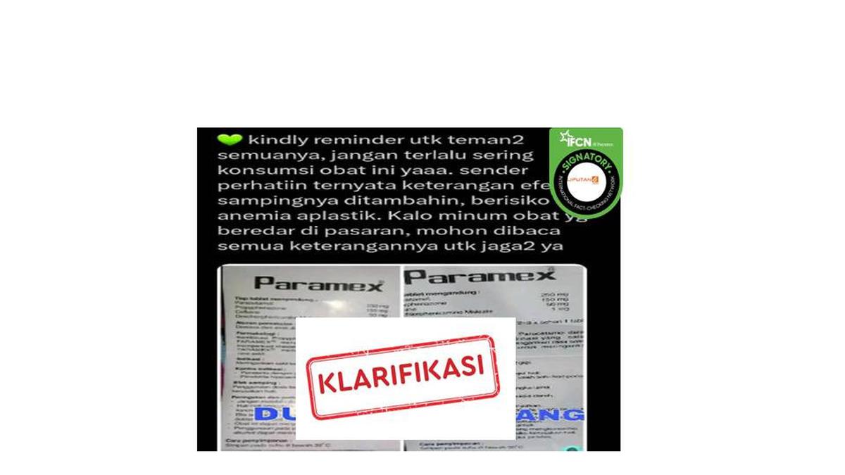 Cek Fakta: Klarifikasi Obat Sakit Kepala Bisa Sebabkan Anemia Aplastik ...