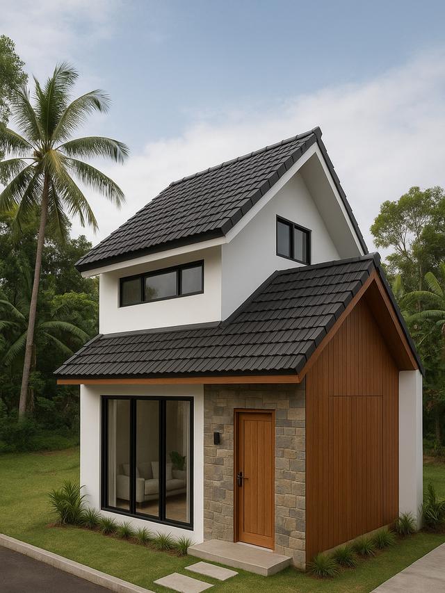 7 Model Rumah 5×8 Atap Asimetris Unik yang Estetik, Beda dari yang Lain