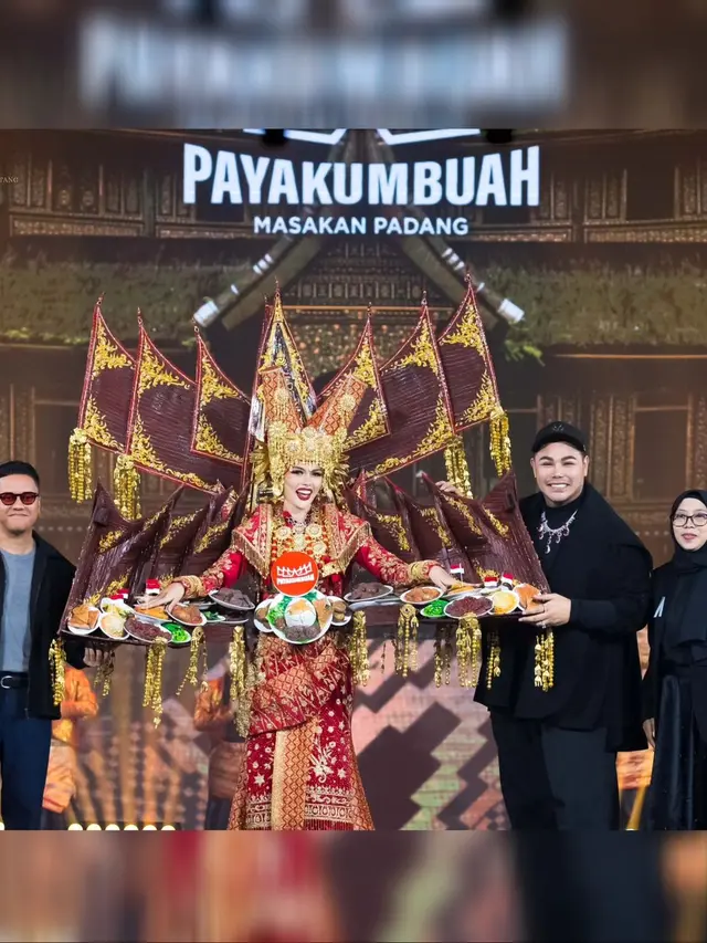 6 Potret Unik Kostum ala RM Padang Dipakai Nova Liana Miss Grand ...