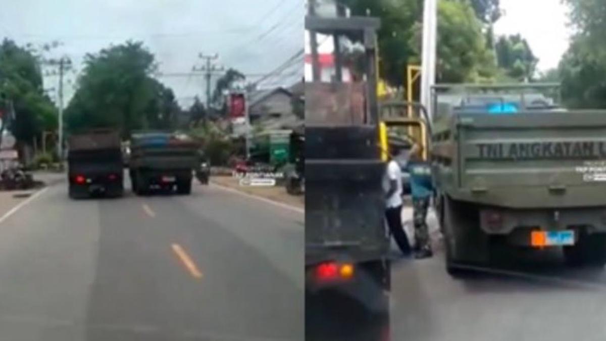Diduga Ugal-Ugalan di Jalan Raya, Truk Dipepet dan Diberhentikan ...