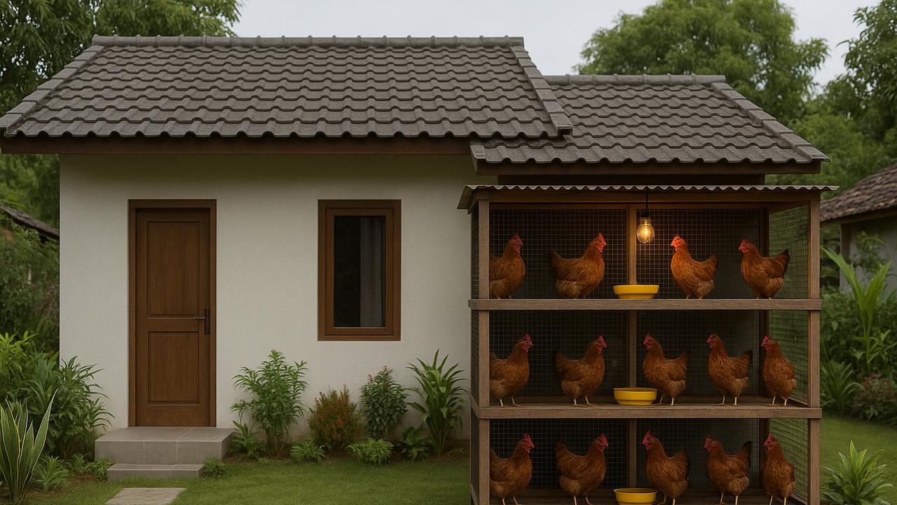6 Model Kandang Ayam di Depan Rumah untuk Lahan Sempit, Fungsional dan Rapi