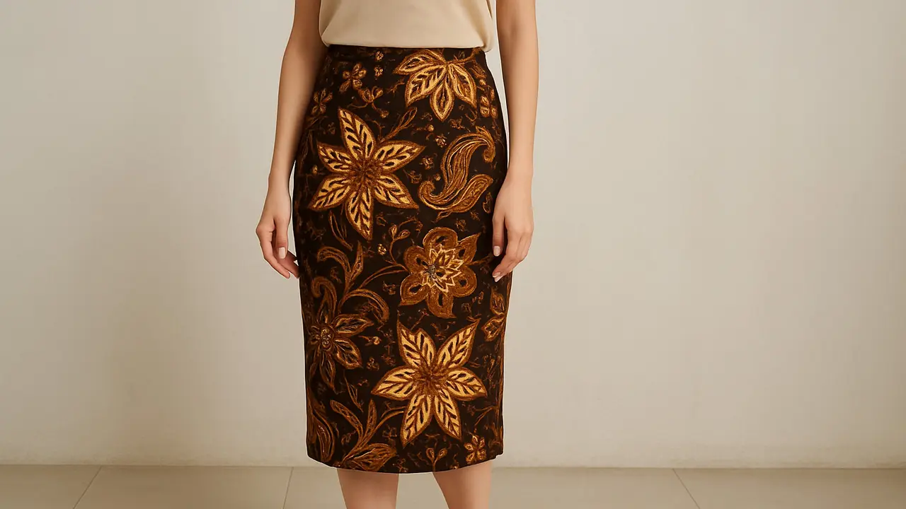 7 Inspirasi Model Rok Span Batik yang Unik dan Cantik, Pilihan Outfit ...