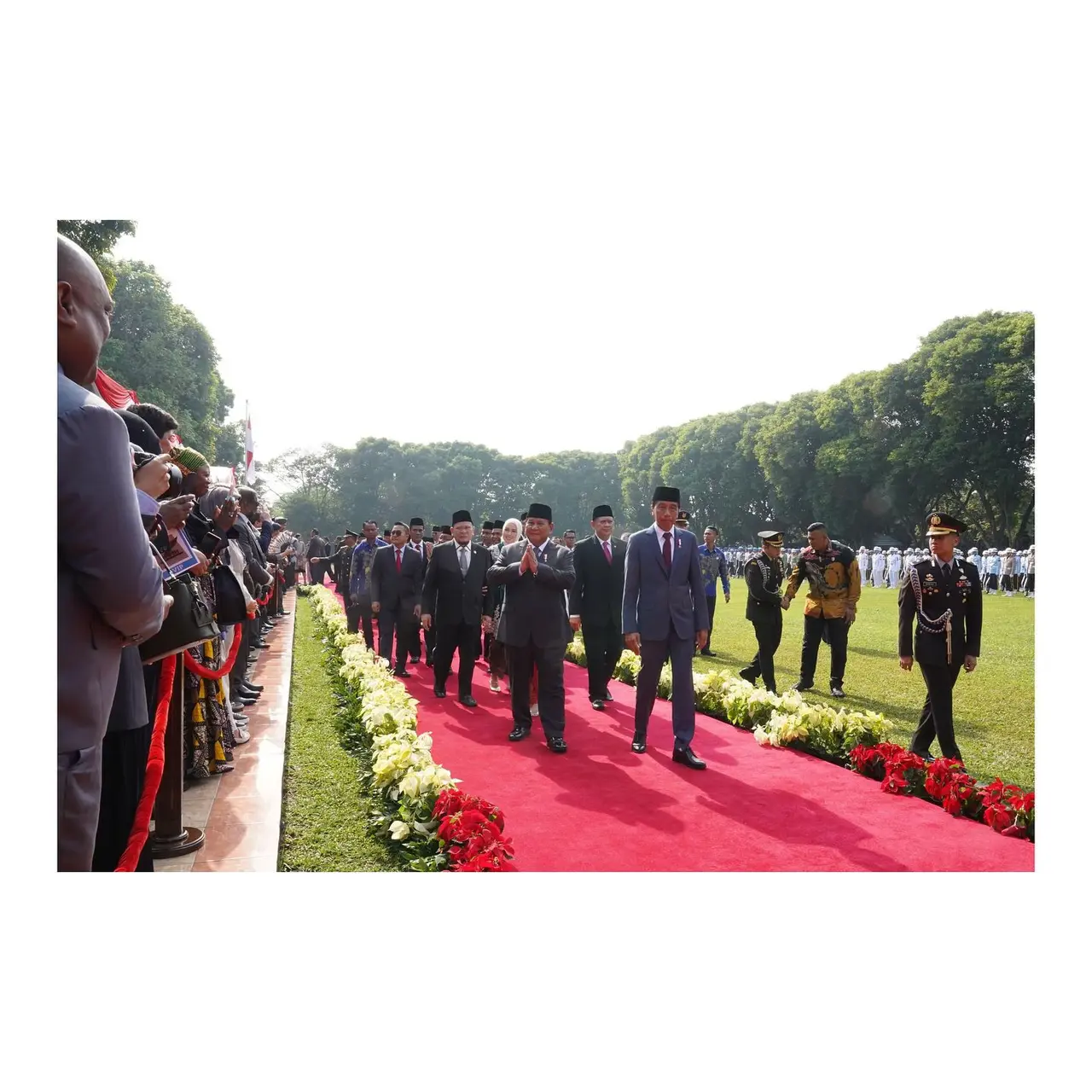 6 Potret Jokowi dan Prabowo Jelang Pelantikan Presiden, Upacara di Lubang Buaya hingga ...