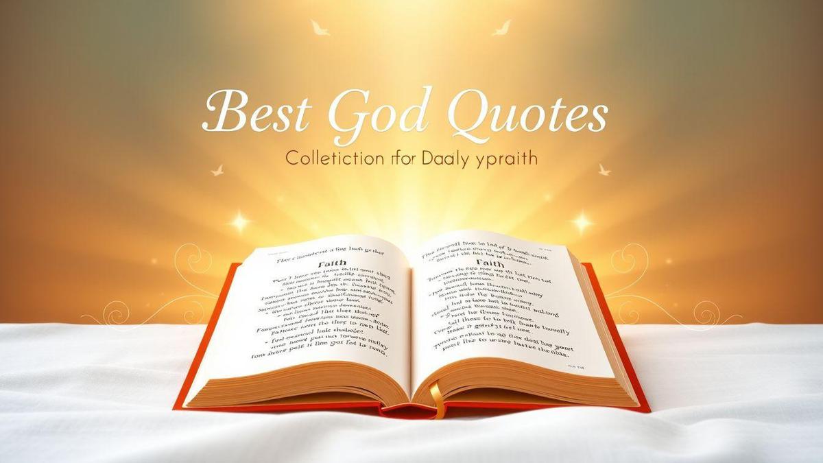 Best God Quote Collection for Daily Inspiration and Faith
