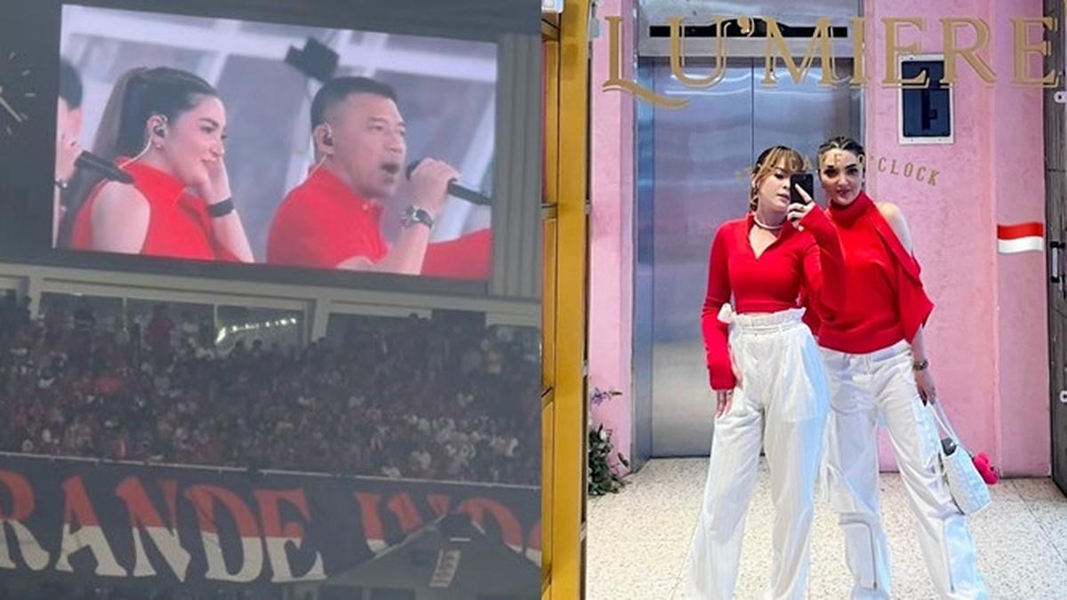7 Potret Anang dan Ashanty Nyanyi Usai Laga Indonesia Vs Filipina ...