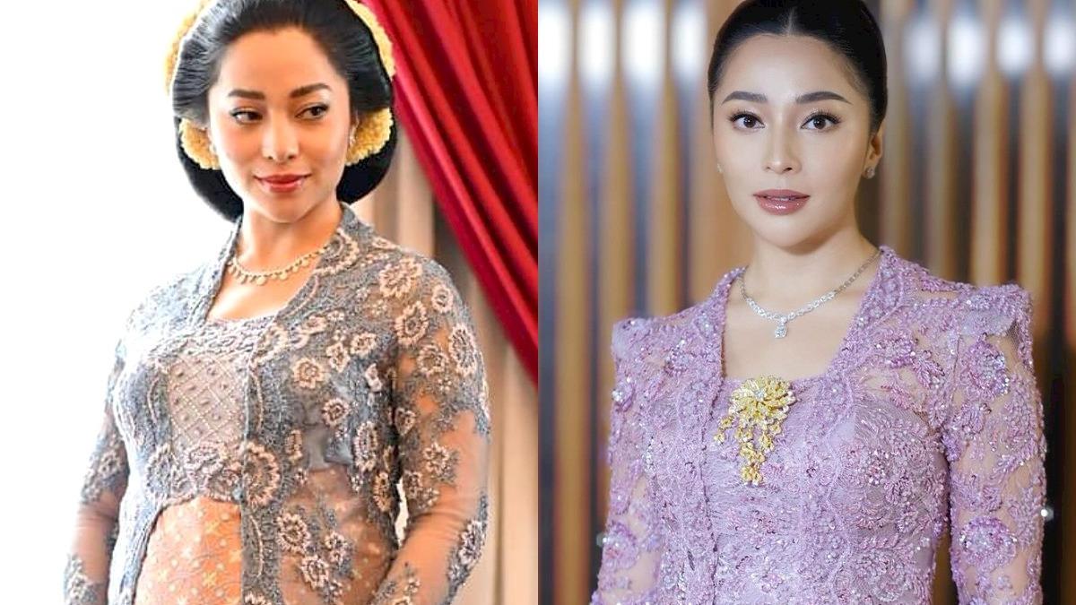 8 Potret Beda Gaya Nikita WIlly Pakai Kebaya saat Hamil Anak Pertama ...