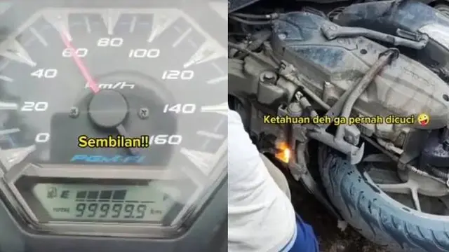Viral Video Odometer Mentok, Penampakan Motor Netizen Ini Bikin Elus ...