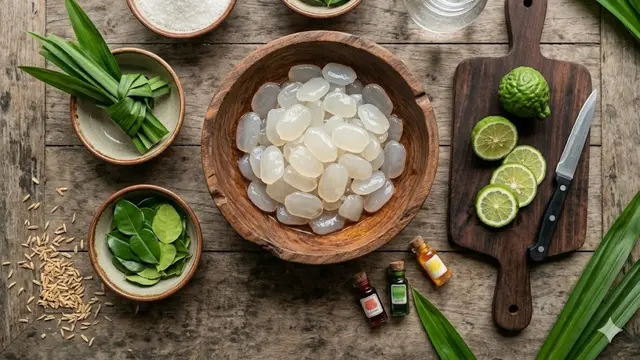 Resep Manisan Kolang Kaling Daun Jeruk yang Wangi, Kenyal, dan Segar