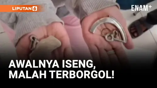 VIDEO: Iseng Main sama Suaminya, IRT di Cimahi Tangannya Terborgol! | Enamplus