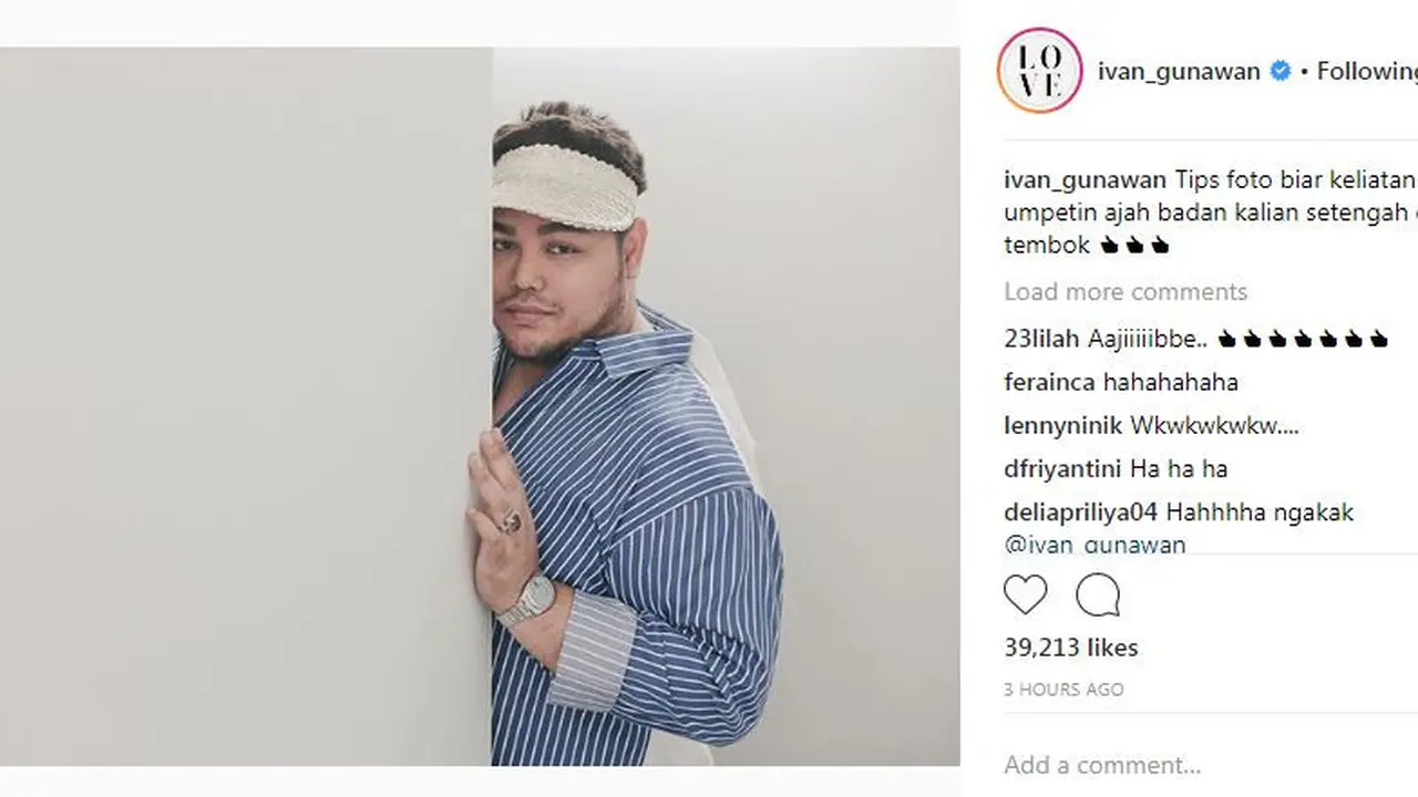 Ivan Gunawan Beberkan Tips Terlihat Kurus Saat Difoto - ShowBiz ...