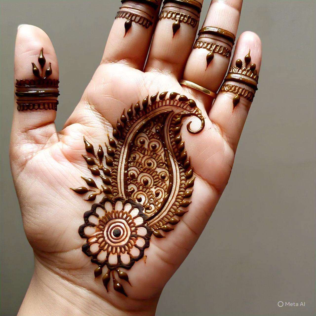 15 Desain Henna Simple dan Penuh Makna, Mudah Dibuat dan Memukau