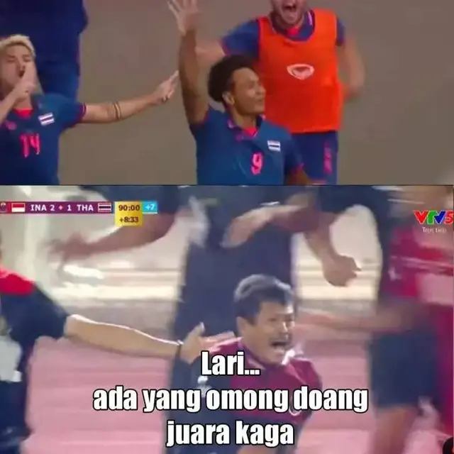 9 Meme Kemenangan Timnas Indonesia Atas Thailand Ini Bahagia Banget - Hot Liputan6.com