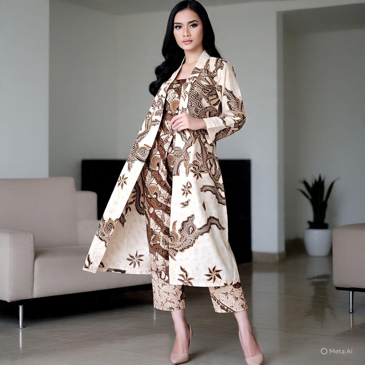 14 Model Outer Batik Kekinian 2025 Paling Hits, Cocok untuk ke Kantor ...