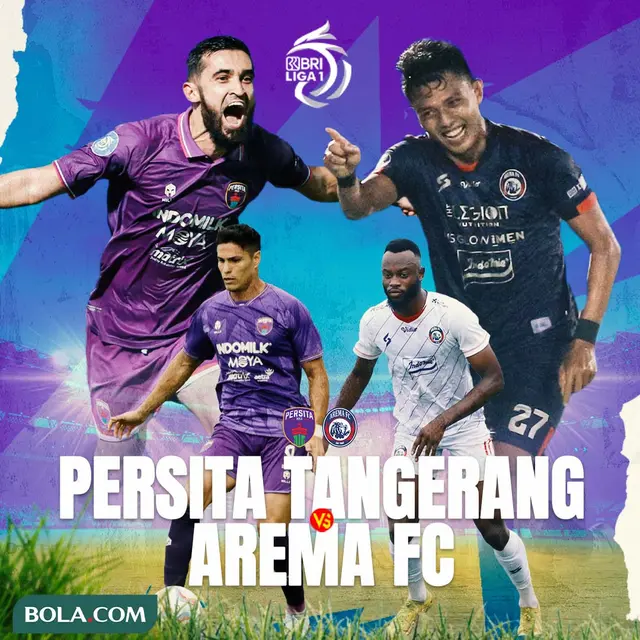 Petarungan di Setiap Lini Persita Vs Arema FC di BRI Liga 1: Siapa Lebih Tajam? - Indonesia Bola.com