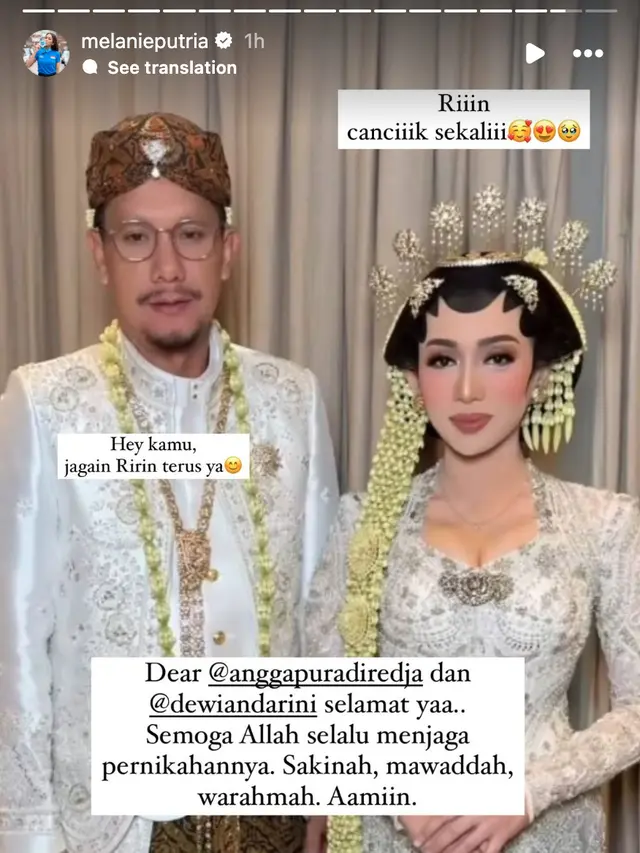 Pesan Melanie Putria Setelah Angga Puradiredja Nikah Lagi, Minta Mantan ...
